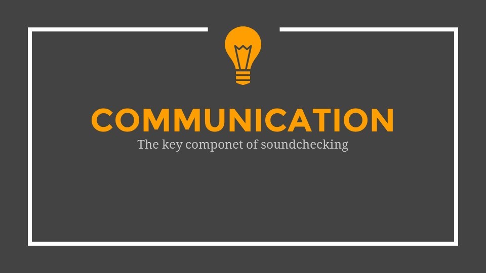 Creating an Effective Soundcheck – SoundGirls.org